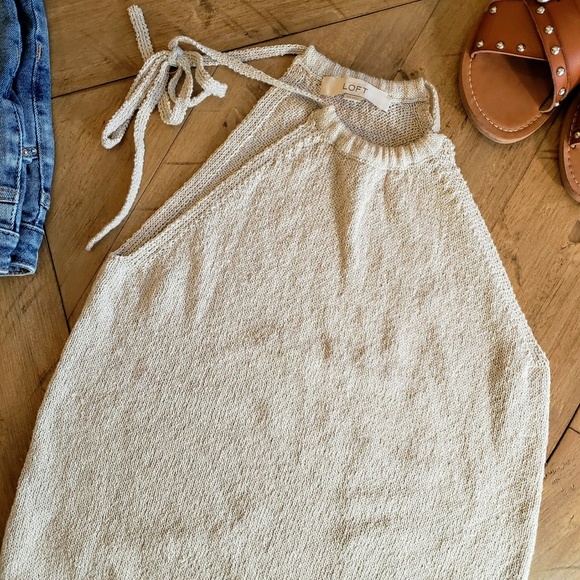 LOFT | Tops | High Neck Knit Tank From Loft | Poshmark